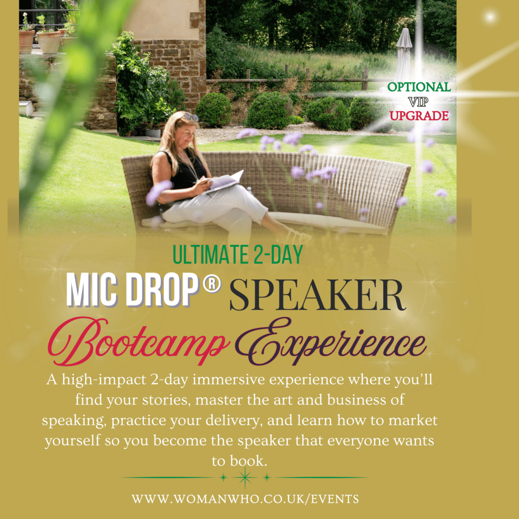 Ultimate 2-Day Mic Drop Speaker Bootcamp (with optional VIP Upgrade) - Woman Who